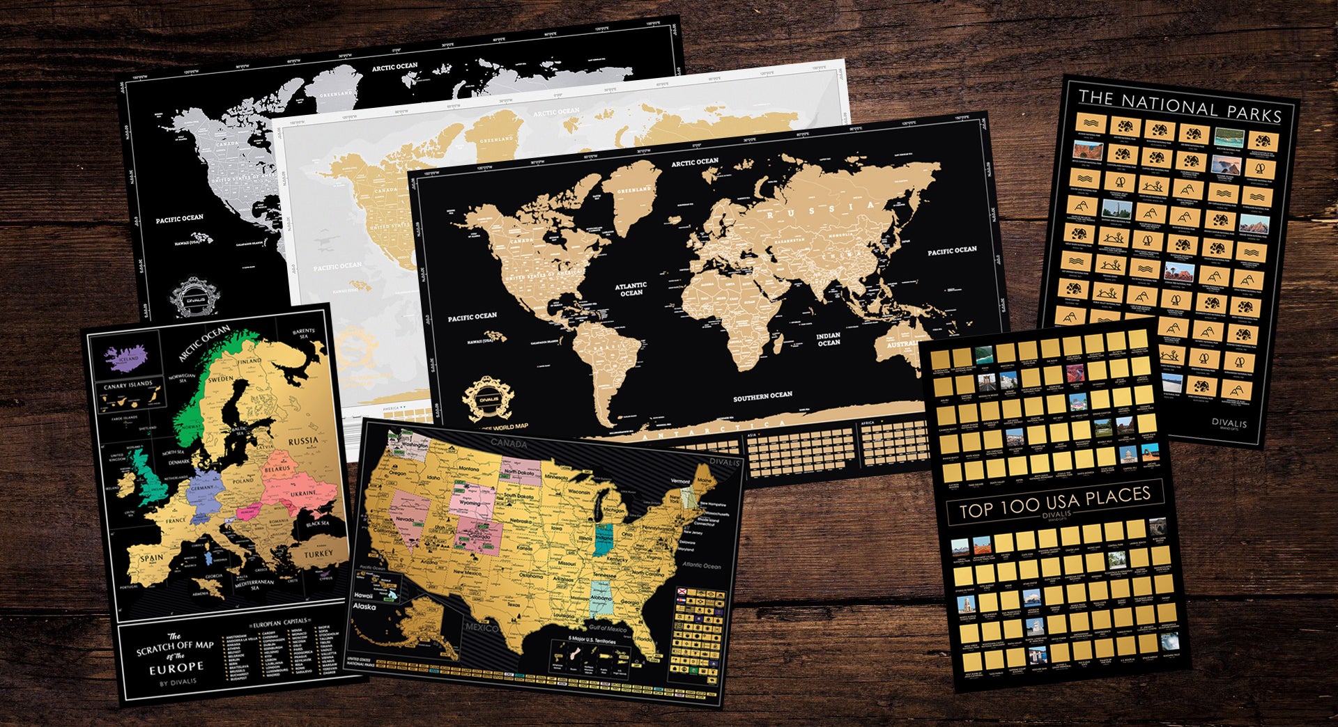 Scratch off Maps for Travel – BayofGifts